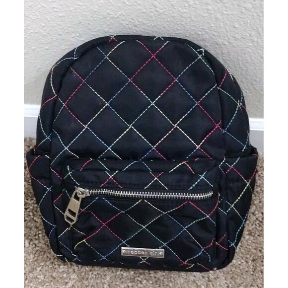 Madden Girl | Bags | Madden Girl Mini Backpack Bag Purse Black Rainbow ...